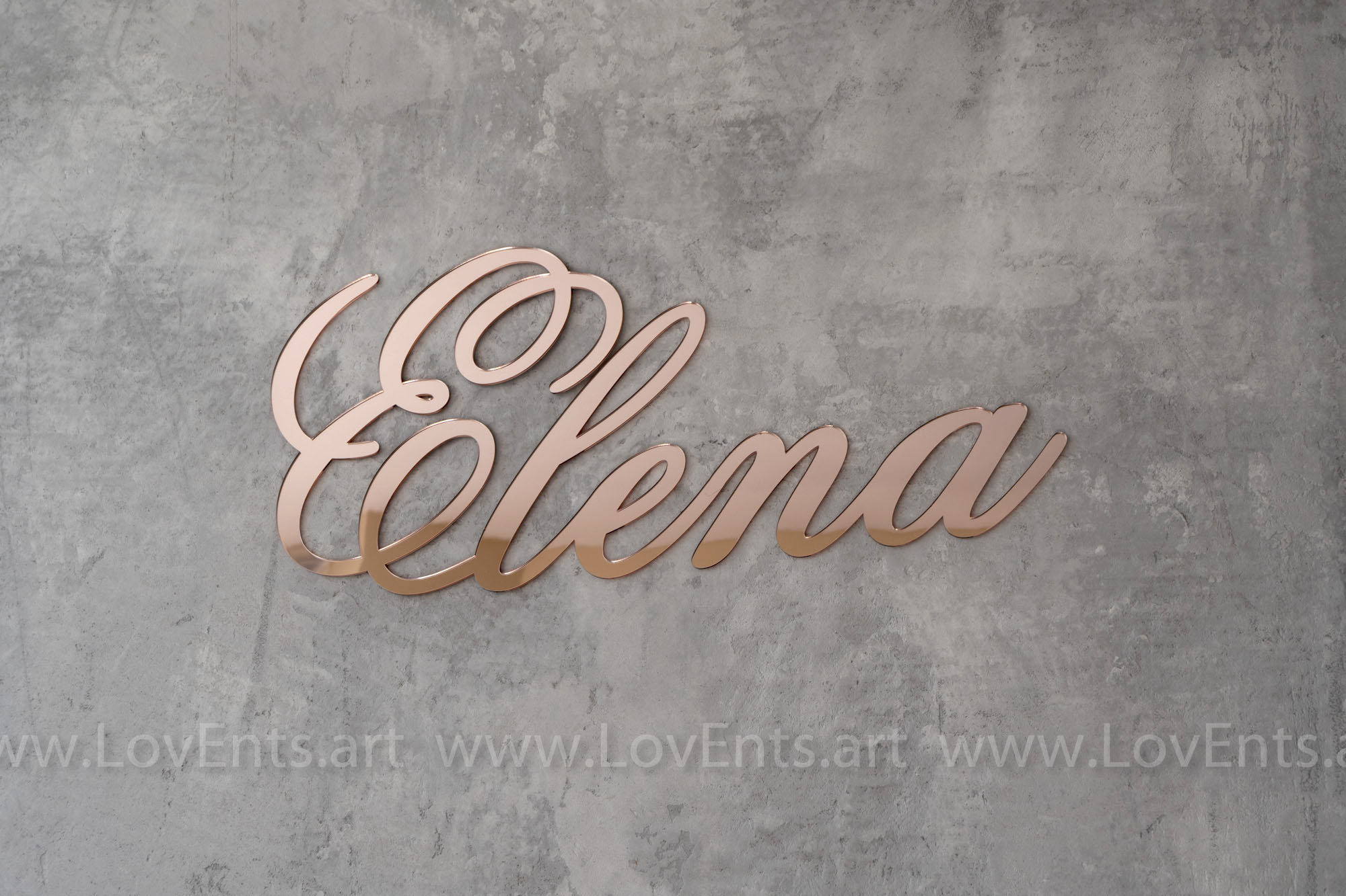 Mirror Name Custom Rose Gold Name Sign for Wall Decor Can Be a - Etsy