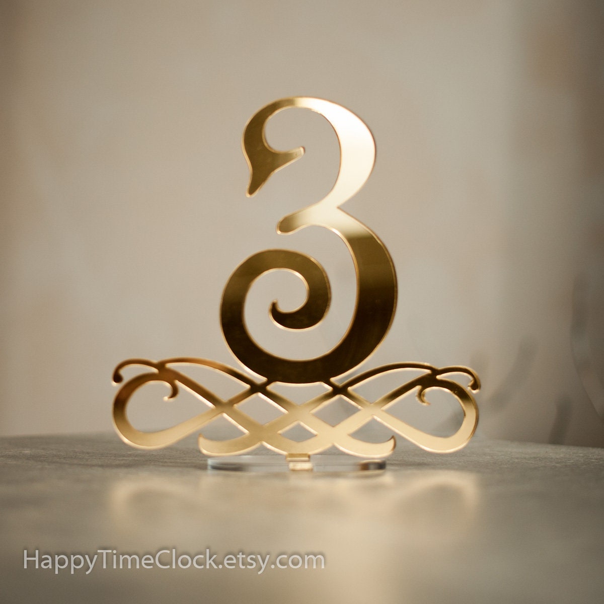 Wedding Acrylic Table Numbers 5 Mirror Acrylic Table - Etsy