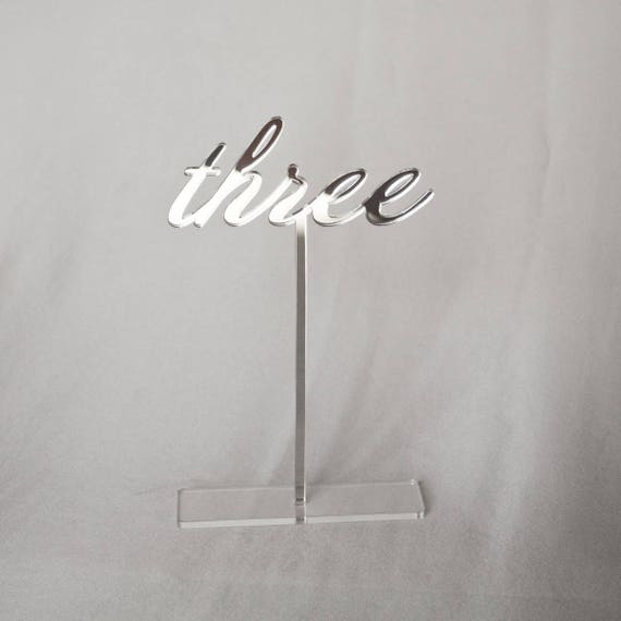 Party Décor Party Supplies handwritten Table Numbers Table Numbers ...