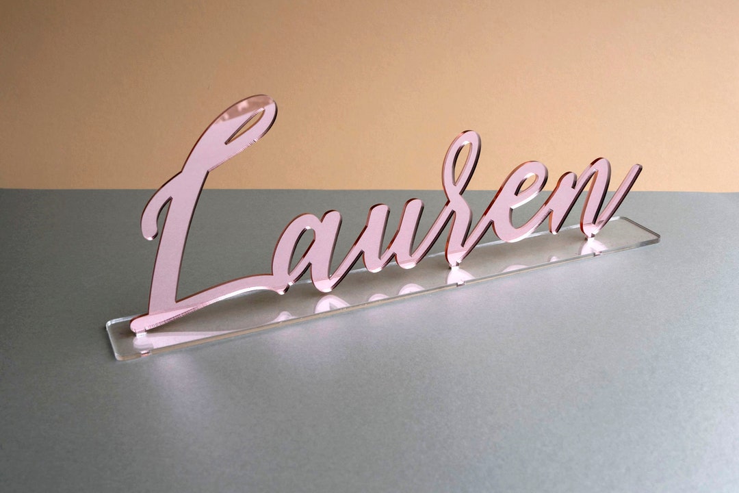 Backdrop Name Sign Large Reception Decor Rose Gold Freestanding ...