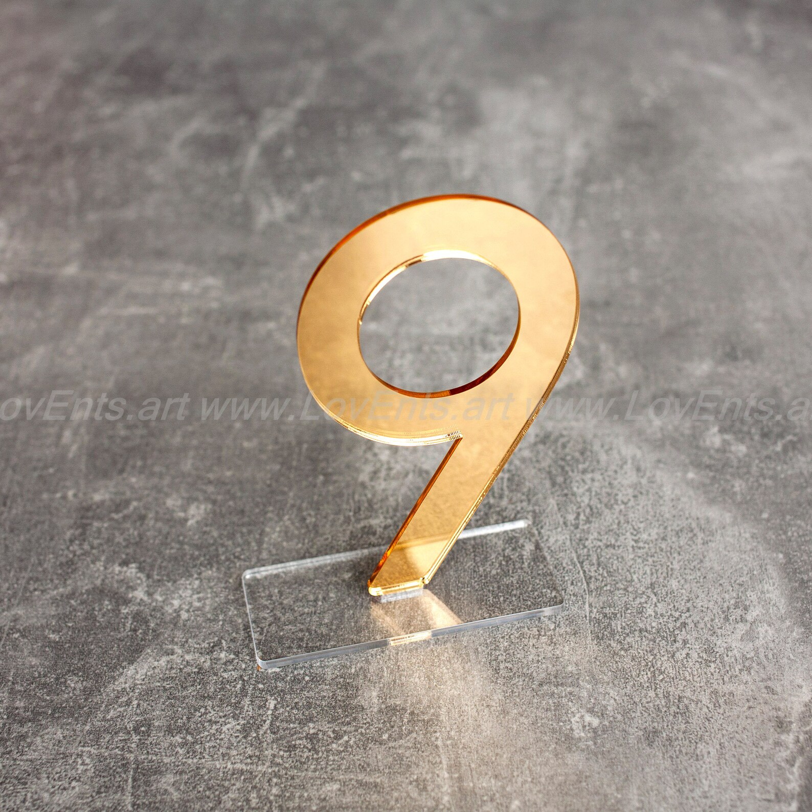 Rose Gold Mirror Acrylic Table Numbers Wedding Table Numbers - Etsy