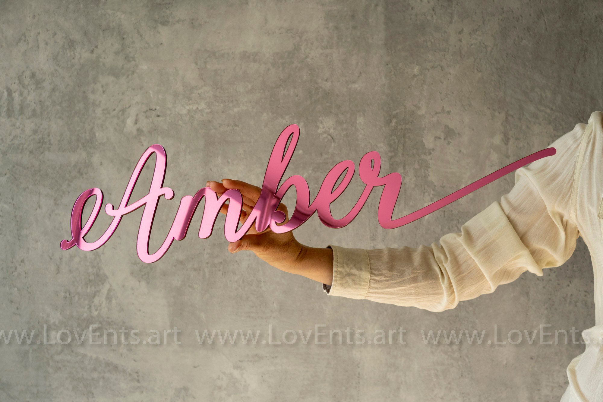 Rose Gold Backdrop Name Sign Large Personalized Name Sign - Etsy Canada