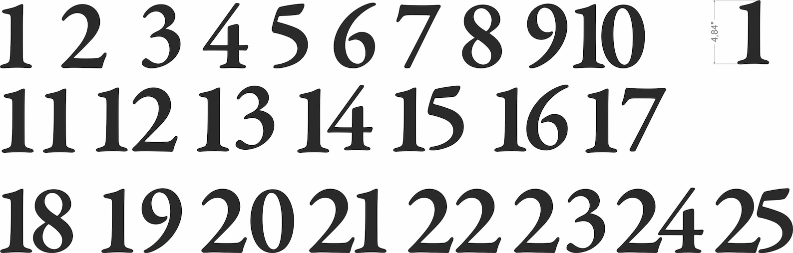 Two Sides Golden Mirror Acrylic Wedding Table Numbers Wedding - Etsy