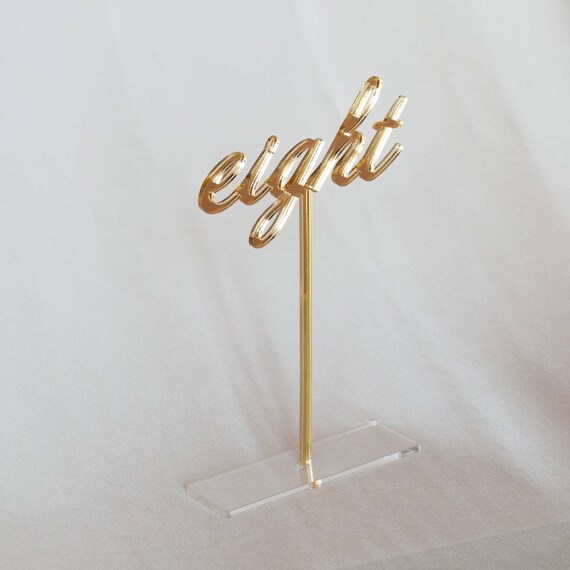 Party Décor Party Supplies handwritten Table Numbers Table Numbers ...