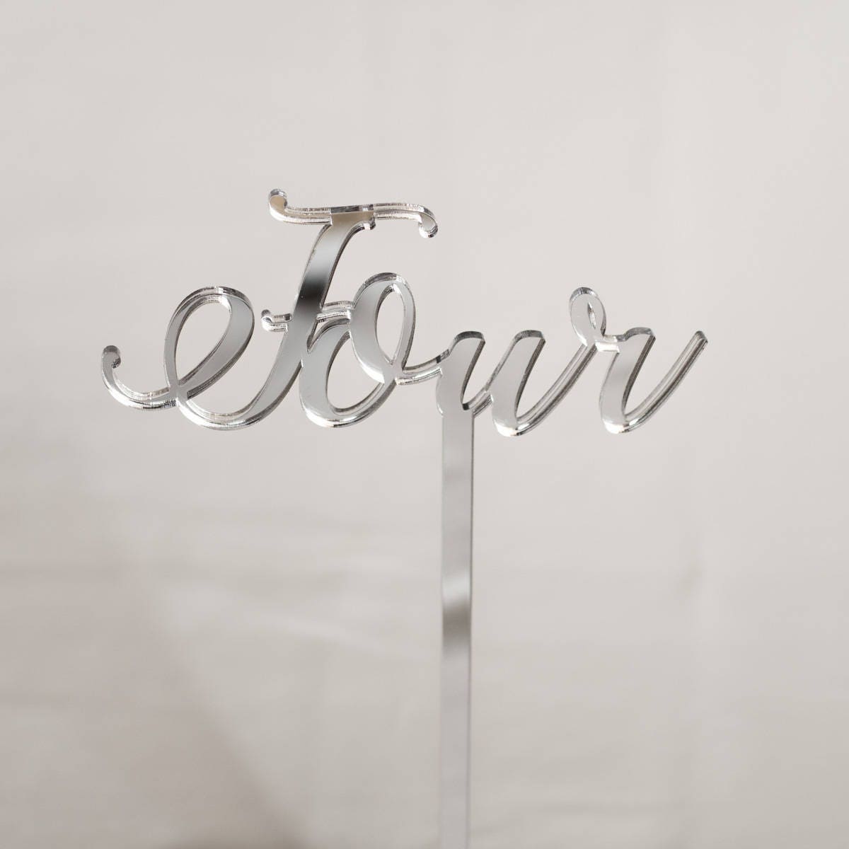 7 Gold Mirror Acrylic Table Numbers Wedding Table | Etsy Canada