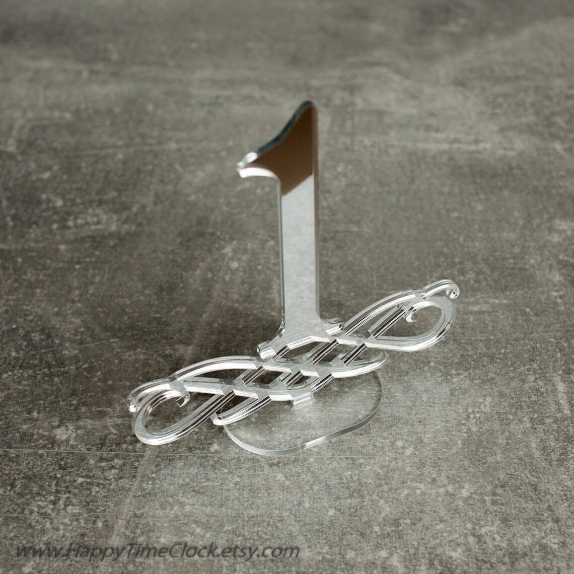 Wedding Acrylic Table Numbers, 5" Mirror Acrylic Table Numbers, Wedding ...