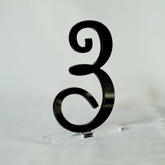 Black Table Numbers Wedding Table Numbers Wedding Table - Etsy