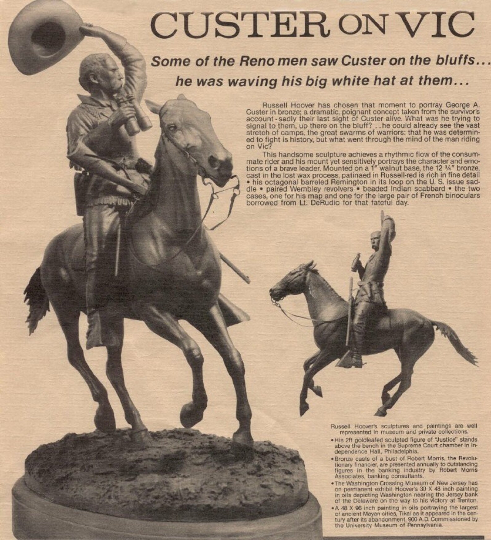 General George Armstrong Custer Magnificent Bronze Statue - Etsy