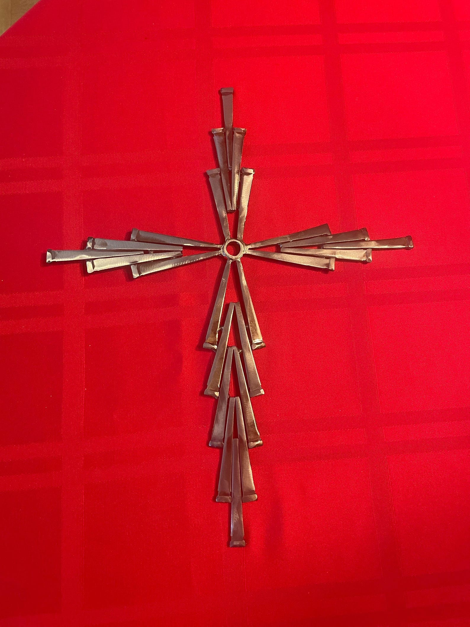 Cross - Hand Crafted From Cut Nails - Etsy