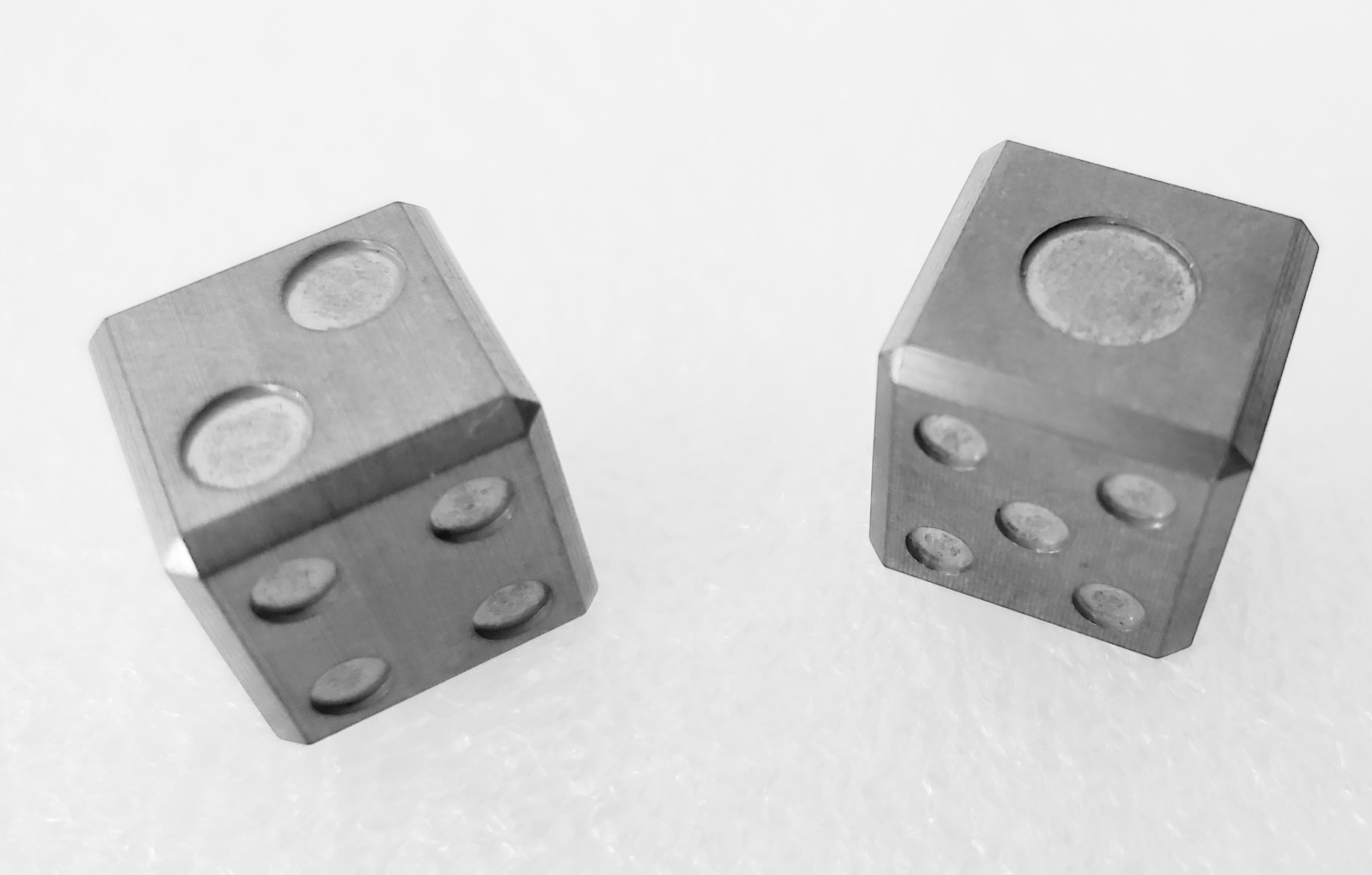 16mm Titanium D6 Dice, Balanced Pips, US Made - Etsy