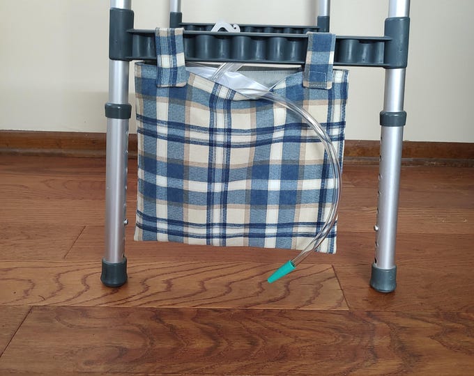 Lined Water Repellent Catheter Bag Cover for Walker, Catheter Cover ...