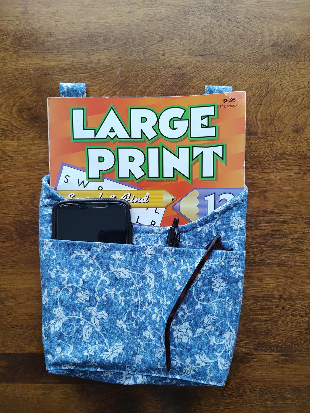 Hospital Bed Caddy, Walker Tote, Bedside Organizer, Magazine Holder - Etsy