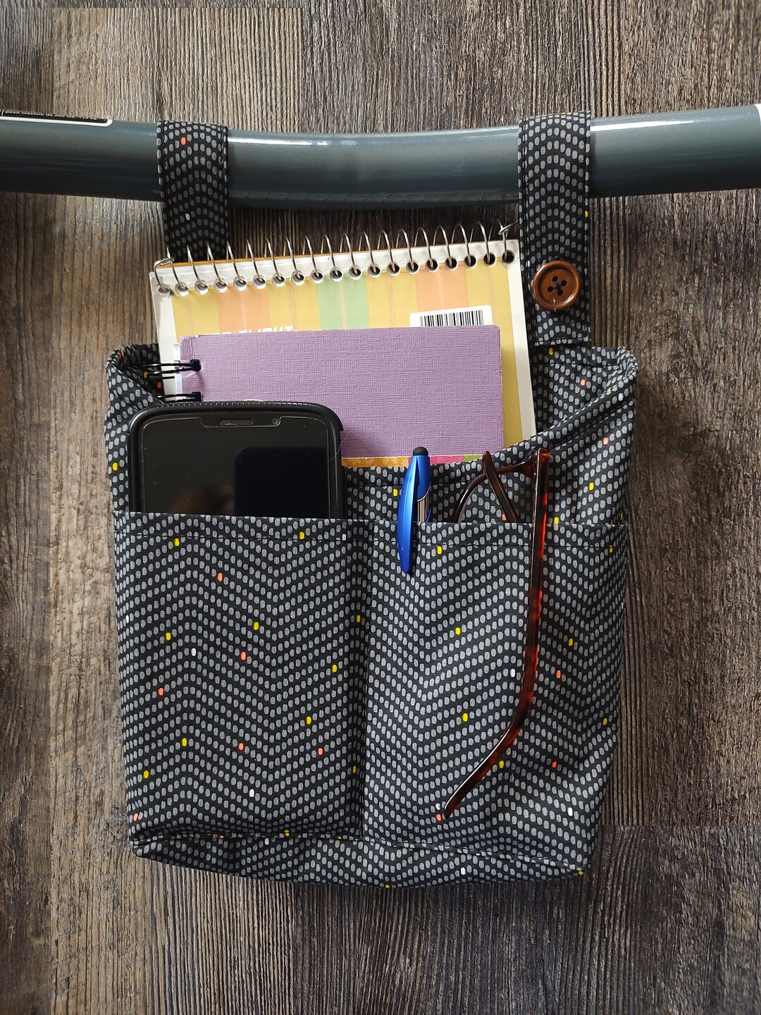 Hospital Bed Caddy, Walker Tote, Bedside Organizer, Magazine Holder - Etsy