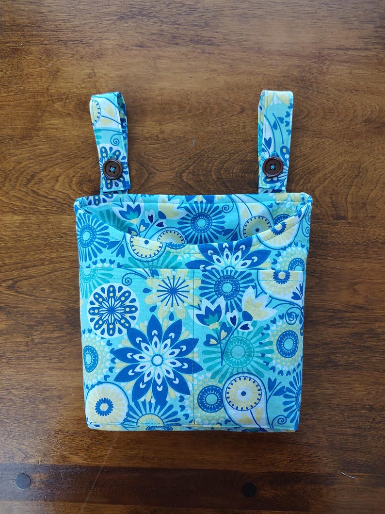 Hospital Bed Caddy, Tablet Holder, Bedside Organizer, Magazine Holder ...