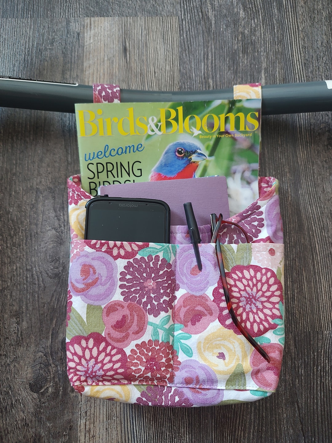 Hospital Bed Caddy, Walker Tote, Bedside Organizer, Magazine Holder - Etsy