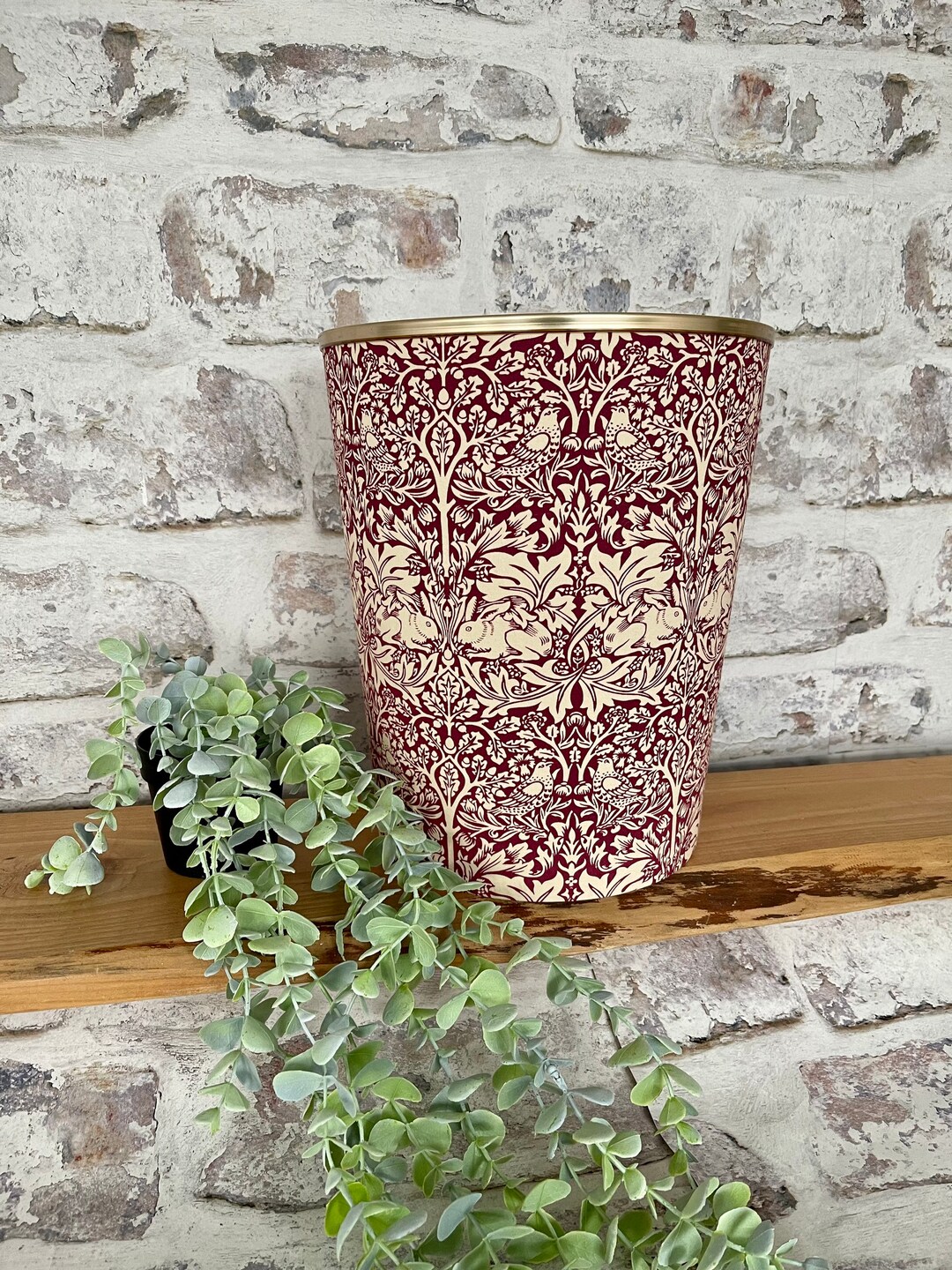William Morris Brer Rabbit in Red Waste Paper Bin by Berry & Grouse ...