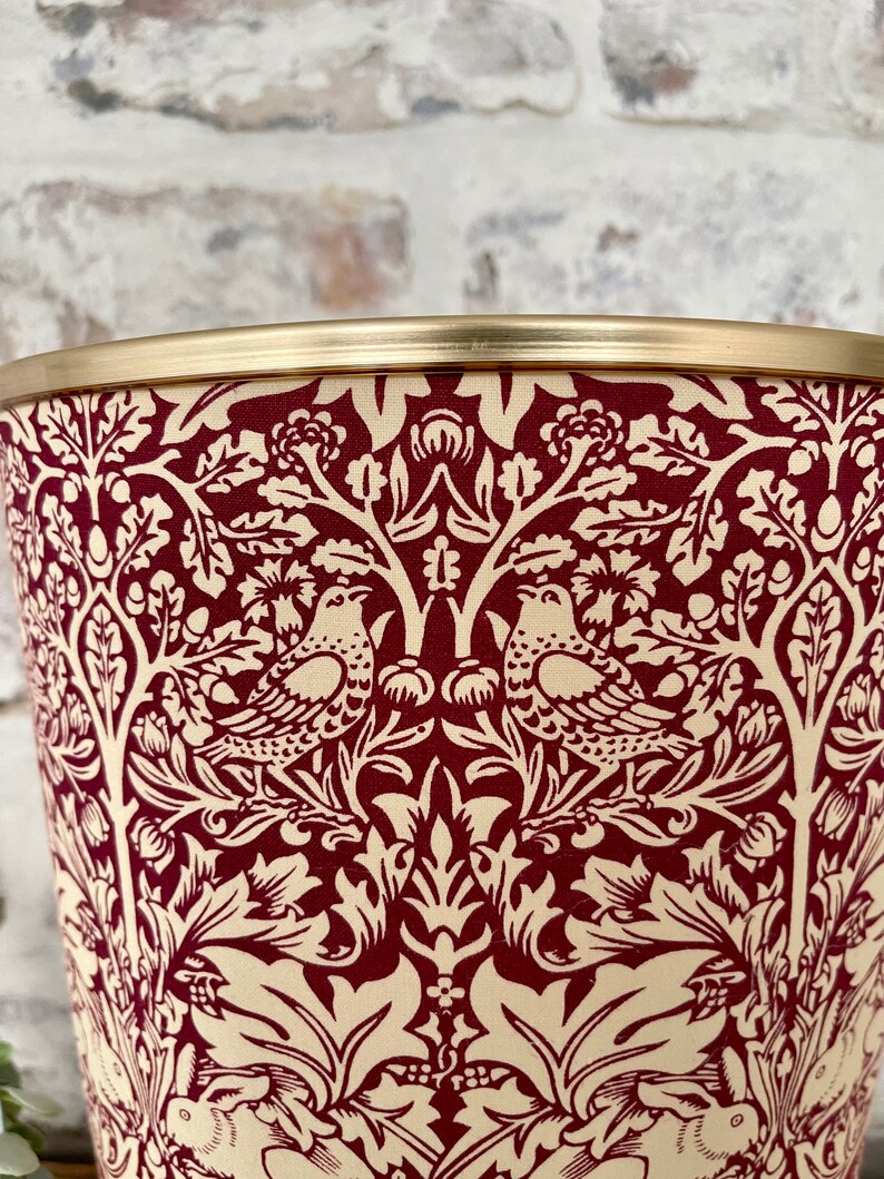 William Morris Brer Rabbit in Red Waste Paper Bin by Berry & Grouse ...