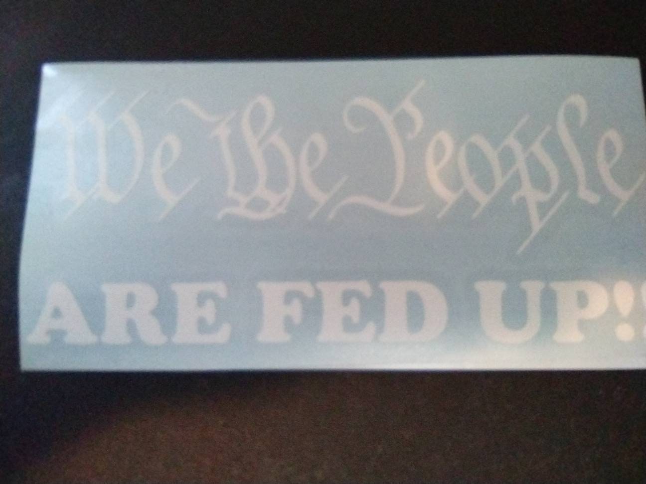 We the People Are Fed up Decal - Etsy