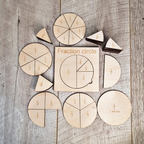 Wooden Fraction Wall Maths Learning Tool - Etsy