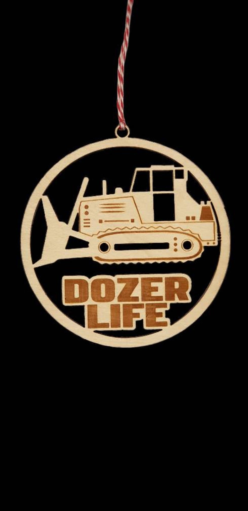 5 x Digger excavator tractor dumper bulldozer lorry wooden Christmas ...