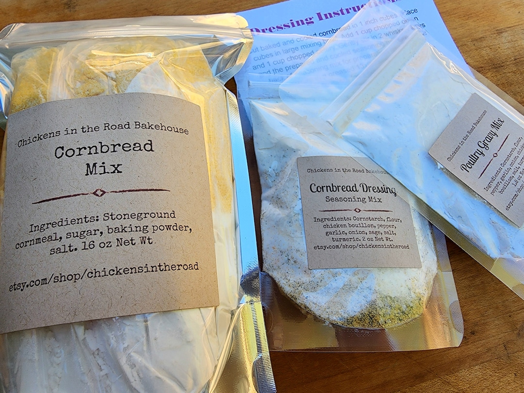 Cornbread Dressing Kit, Hand-crafted Multi-mix - Etsy