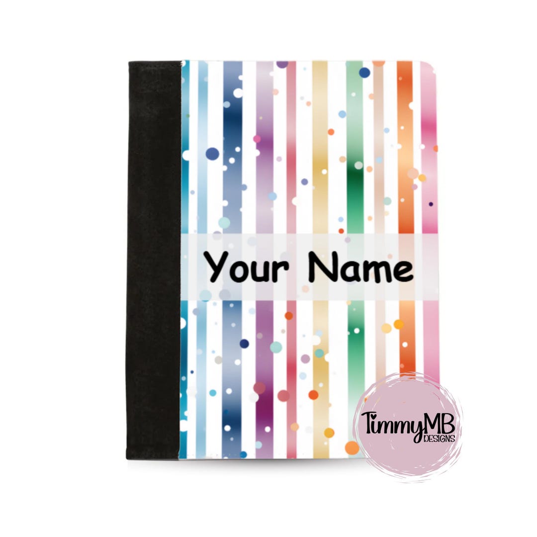 Custom Notepad Portfolio: Personalized Teacher Nurse Gift - Rainbow ...