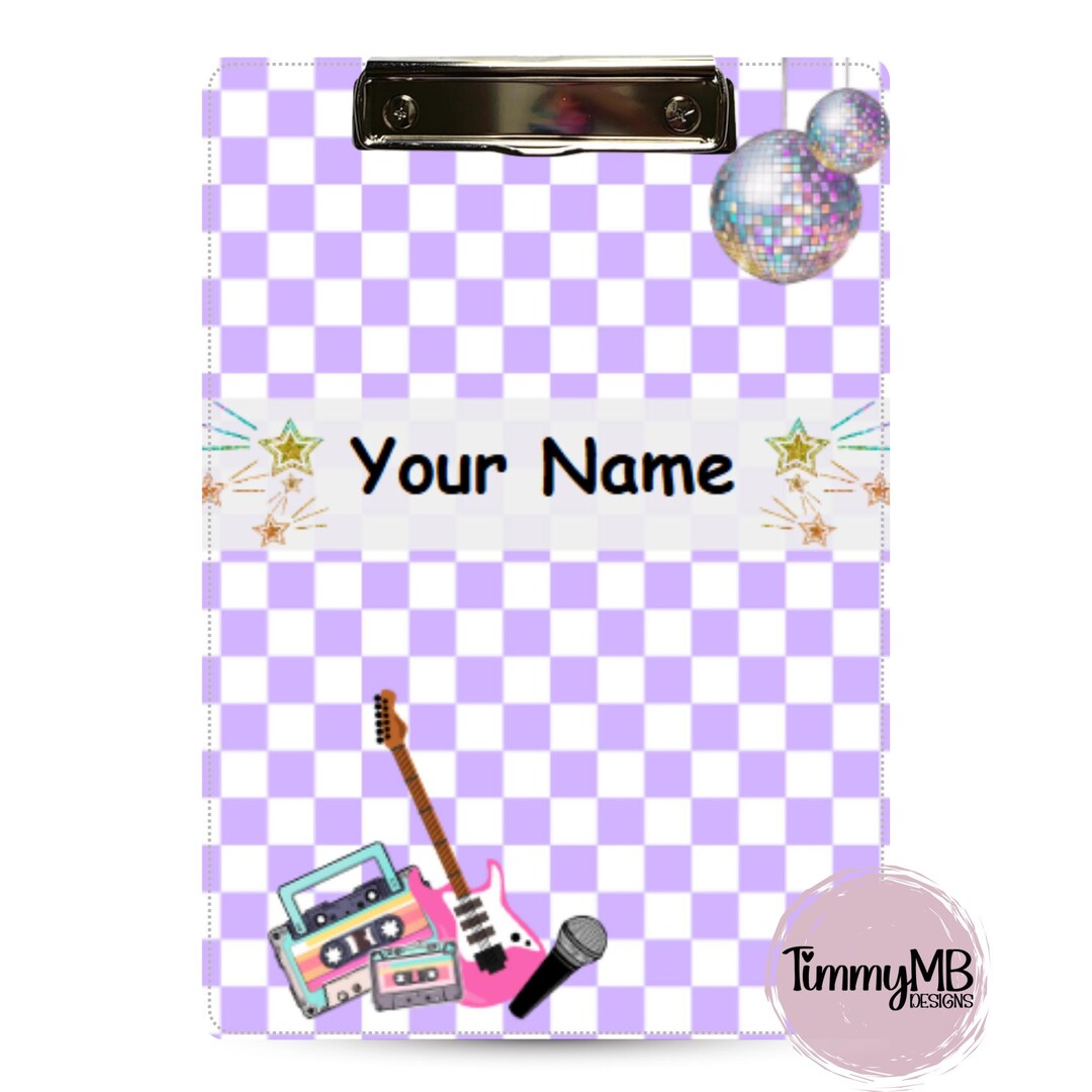 Custom Printed PU Leather Clipboard: Personalized Teacher Nurse Gift ...
