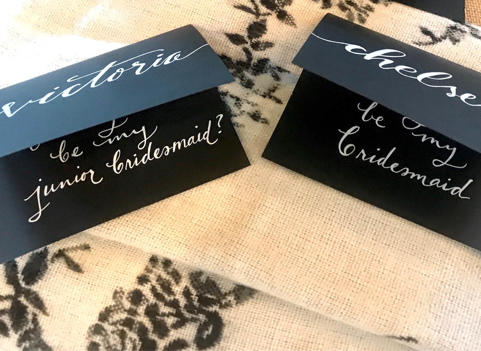 CUSTOM CALLIGRAPHY Note Cards / Personalized/message Choices/great for ...