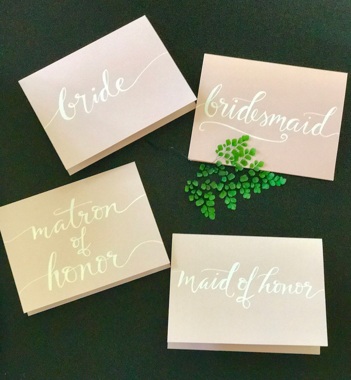CUSTOM CALLIGRAPHY Bridal Note Cards / Personalized/message - Etsy