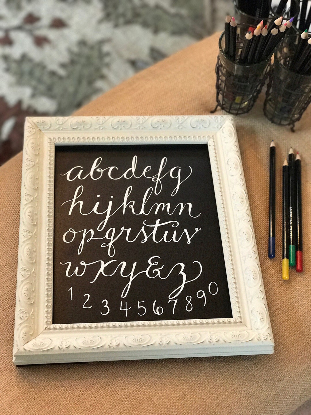 Custom Chalkboard "abc's" Heavyweight Stock Paper Art Print / Framing ...
