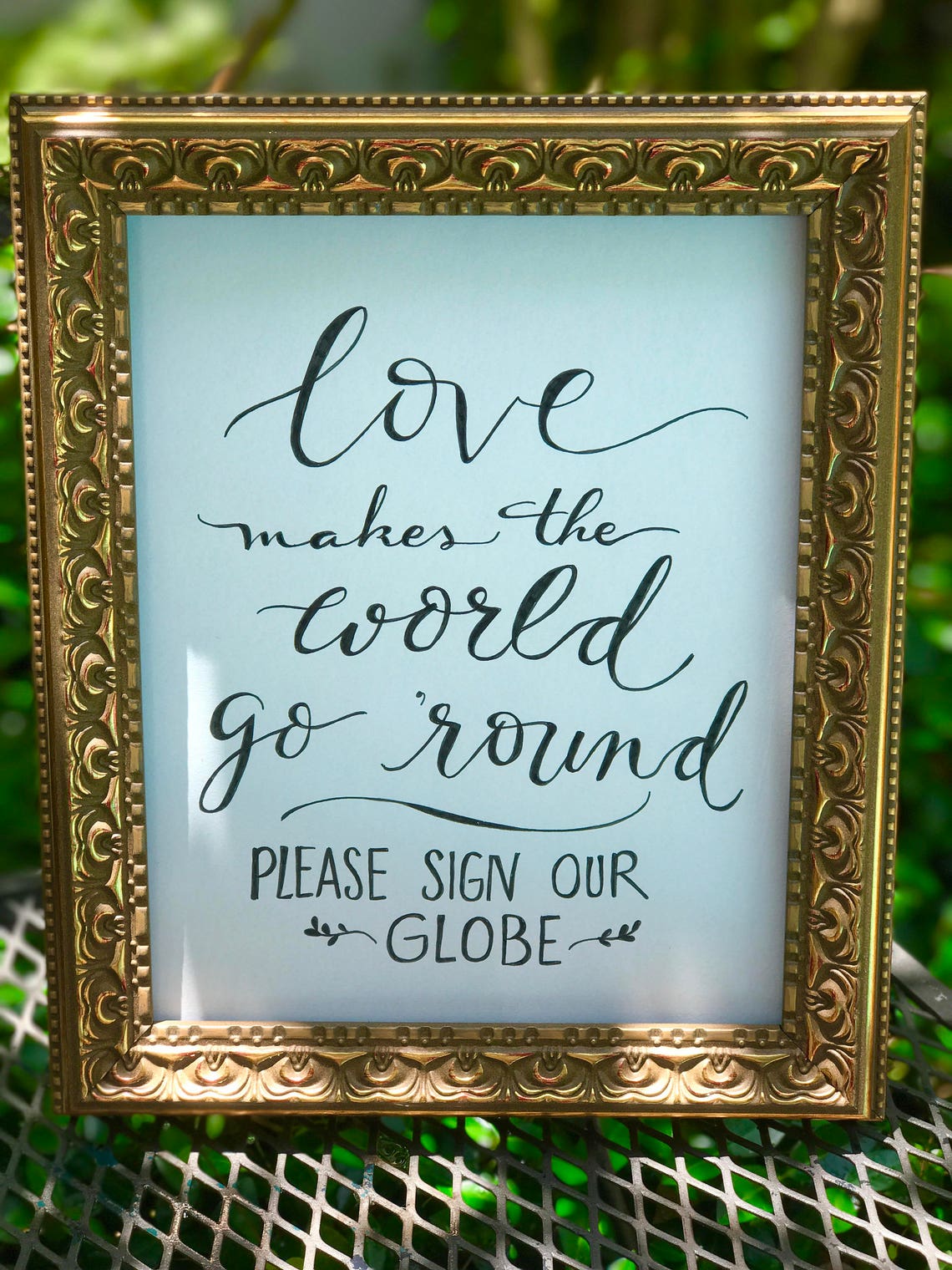 You Mean the World to Us Please Sign Our Globe Art Print 5x7 - Etsy