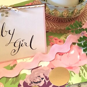 CUSTOM CALLIGRAPHY Baby Note Card / Personalized/message Choices/great ...