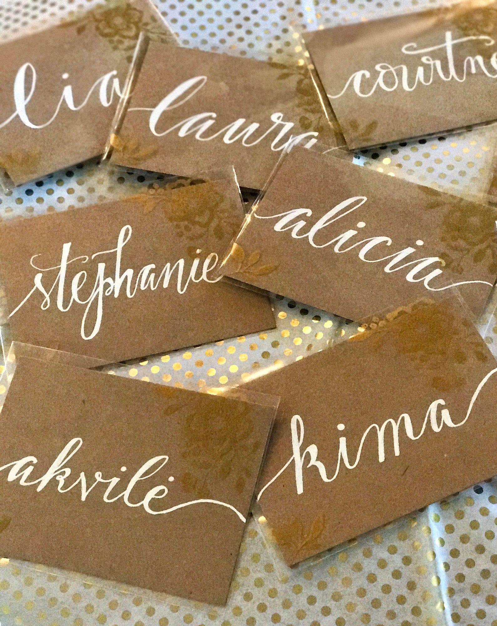 CUSTOM CALLIGRAPHY Note Cards / Personalized/message Choices/great for ...