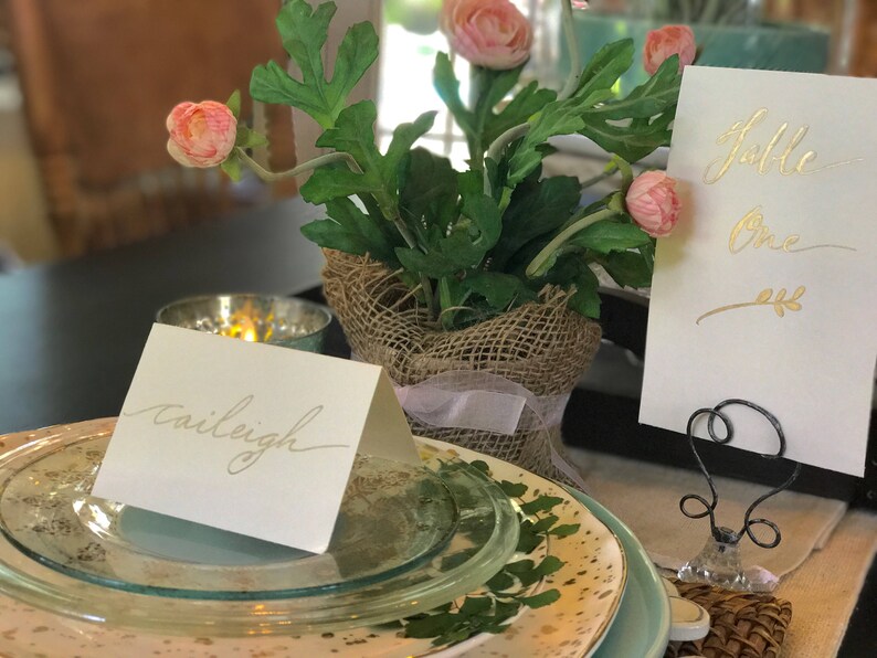 Wedding Place Cards/personalized Handwritten Place Cards/table - Etsy