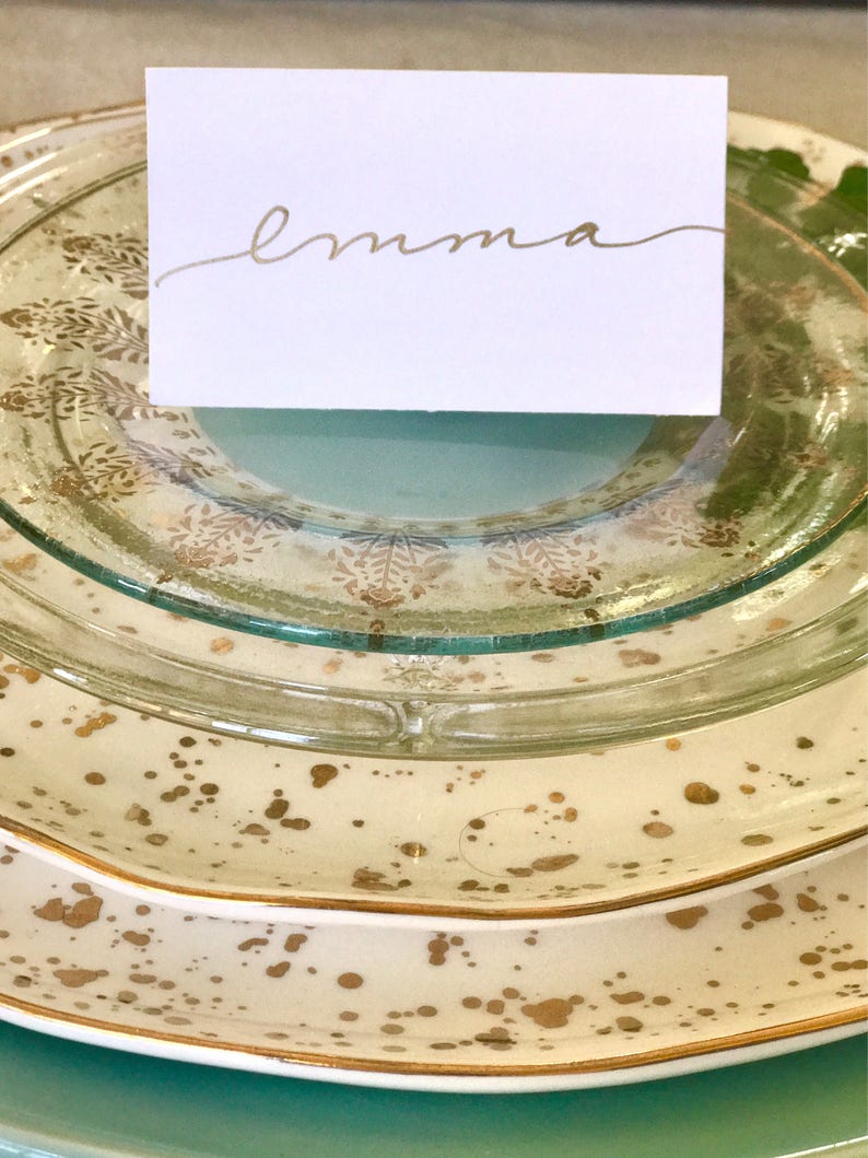 Wedding Place Cards/personalized Handwritten Place Cards/table - Etsy