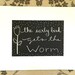 Custom Calligraphy the Early Bird Gets the Worm White Ink Chalkboard ...