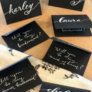 CUSTOM CALLIGRAPHY Note Cards / Personalized/Message | Etsy