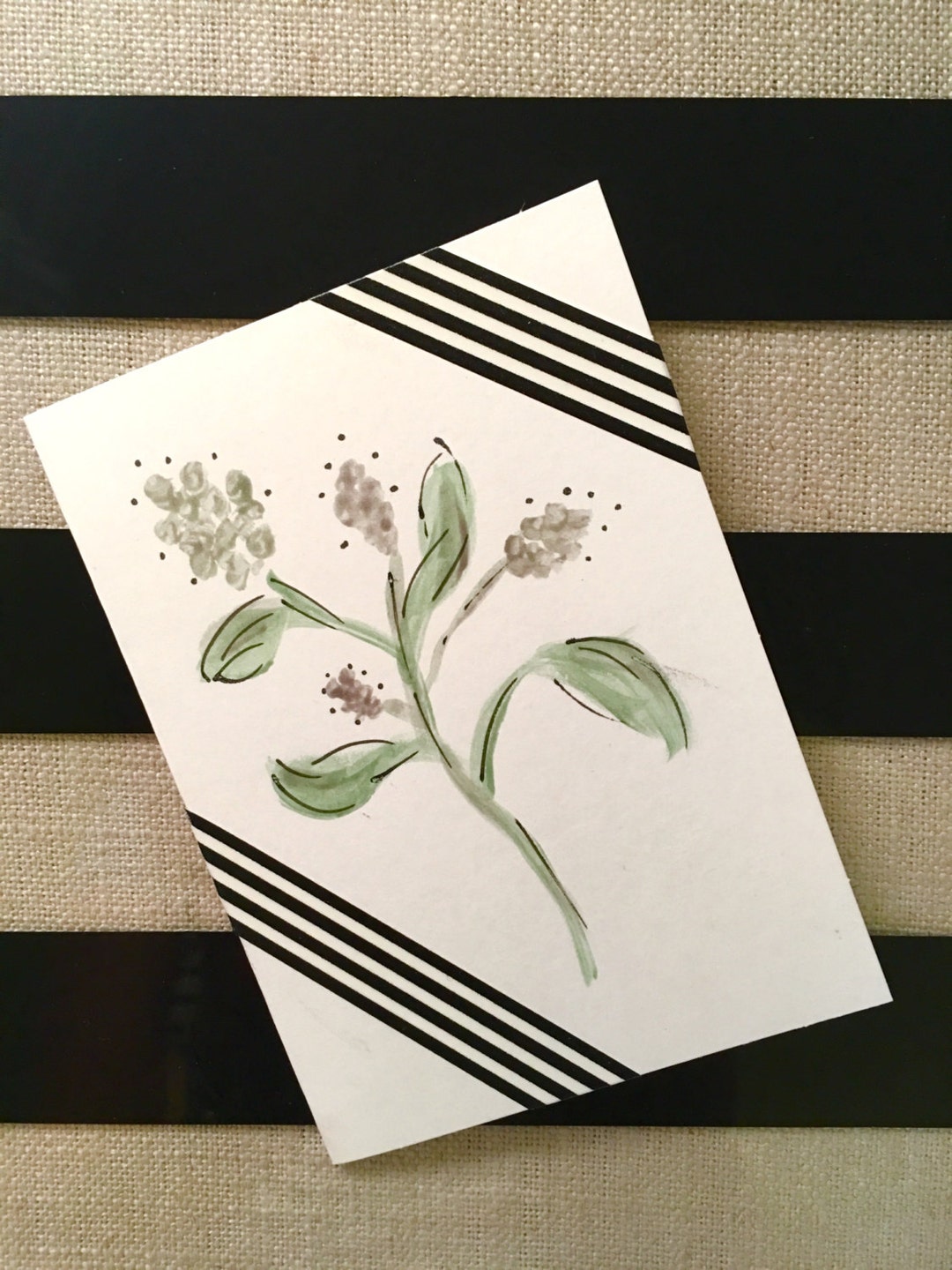 Original Handmade/handpainted Watercolor Note Card / Thinking of You ...