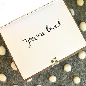 CUSTOM CALLIGRAPHY Baby Note Card / Personalized/message Choices/great ...