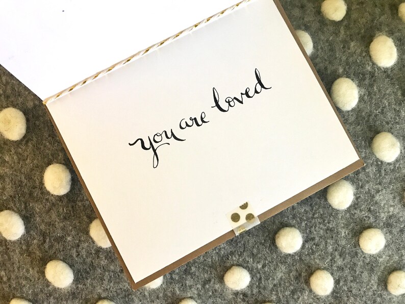 CUSTOM CALLIGRAPHY Baby Note Card / Personalized/Message | Etsy