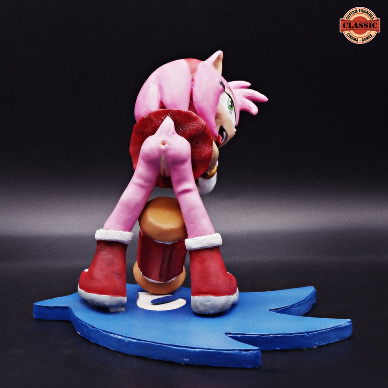 Custom Adult Figurine Amy Rose Sonic Hedgehog 1 10 Etsy