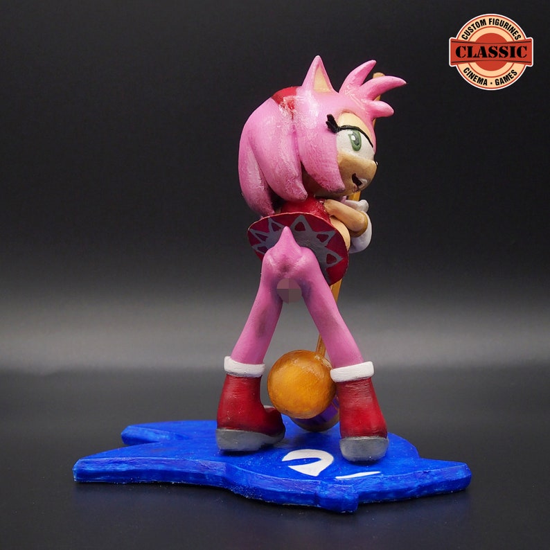 Custom Adult figurine Amy Rose Sonic Hedgehog 1/10 | Etsy