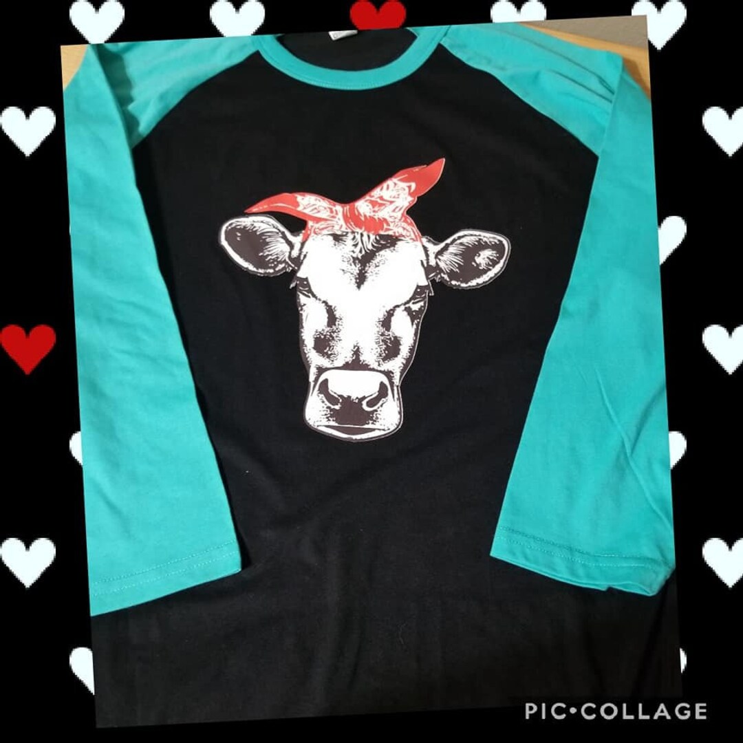 Heifer With Red Bandana - Plus Sizes Available - Etsy