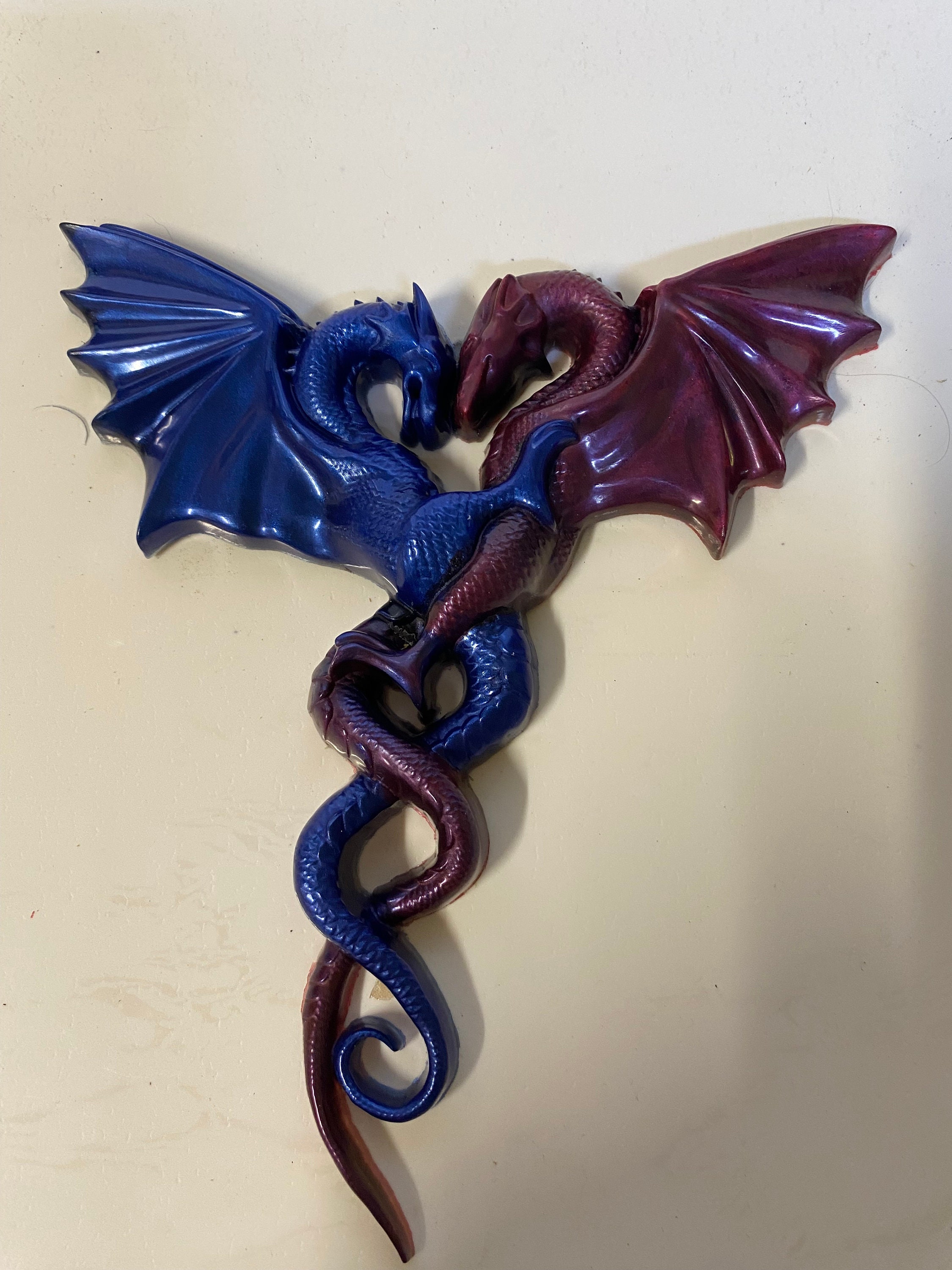 Dragon epoxy Dragons Entwined Wall Hanging Dragon Decor - Etsy