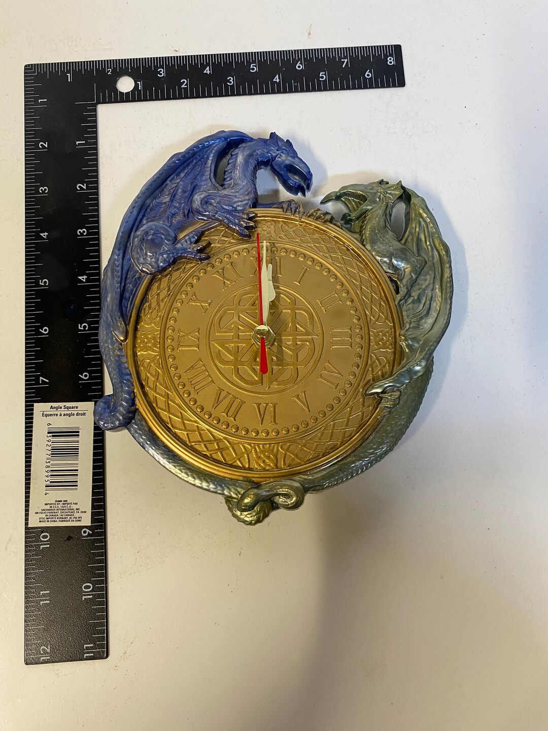 Dragon Clock Wall Hanging Dragon Decor - Etsy