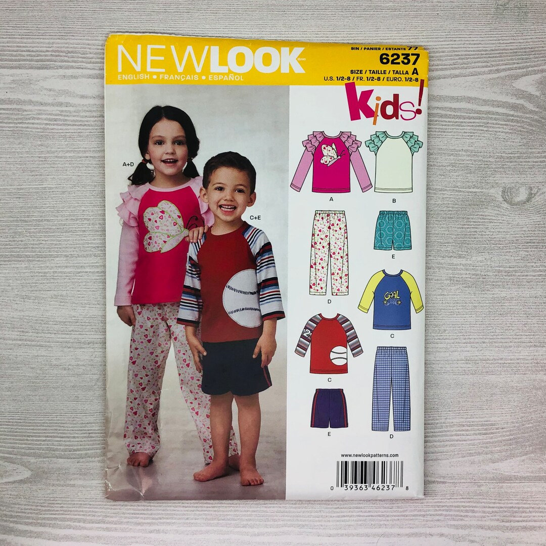New Look Kids! 6237 Sewing Pattern for Toddler and Children's Outfits ...