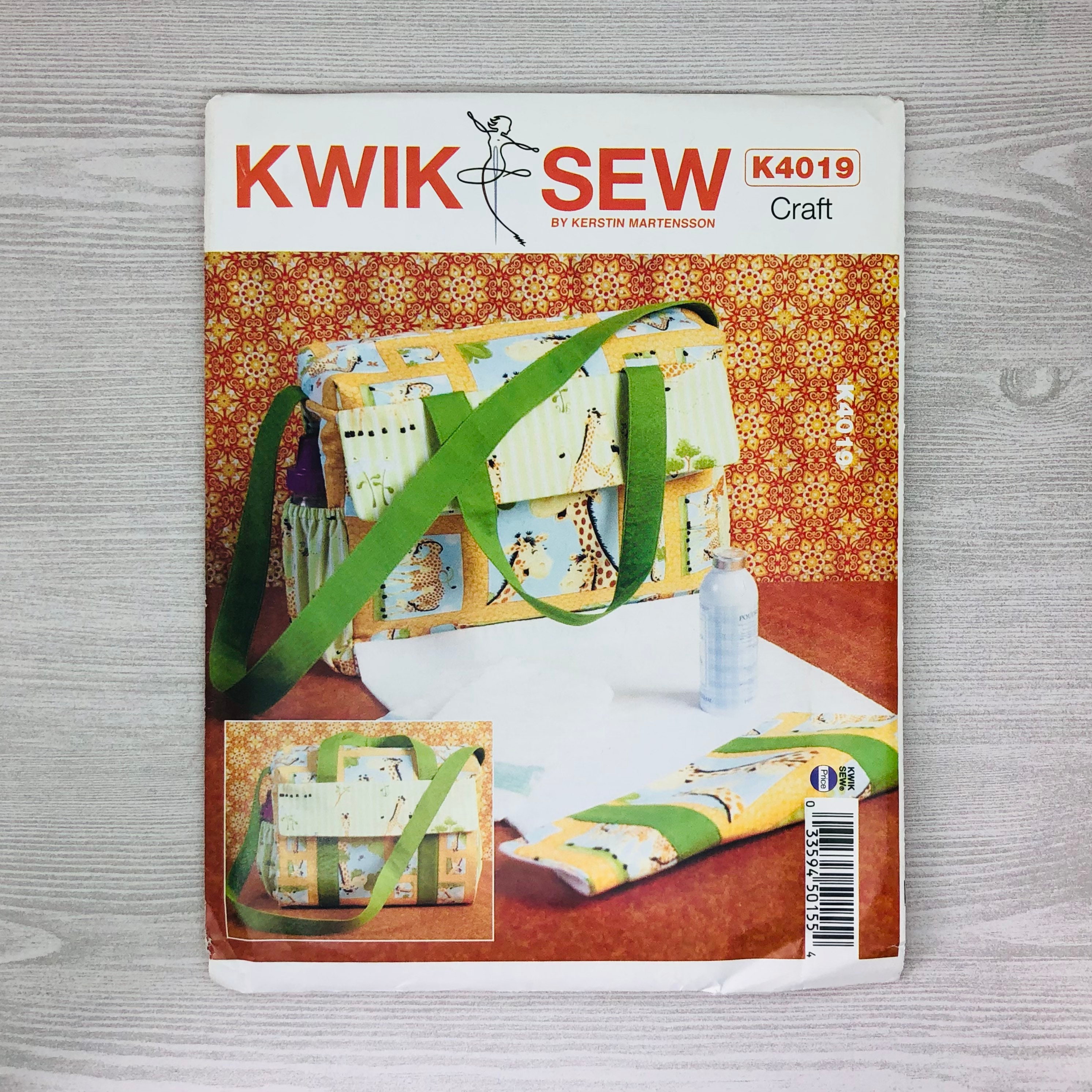 Kwik Sew Crafts K4019 Sewing Pattern for Diaper Bag - Etsy