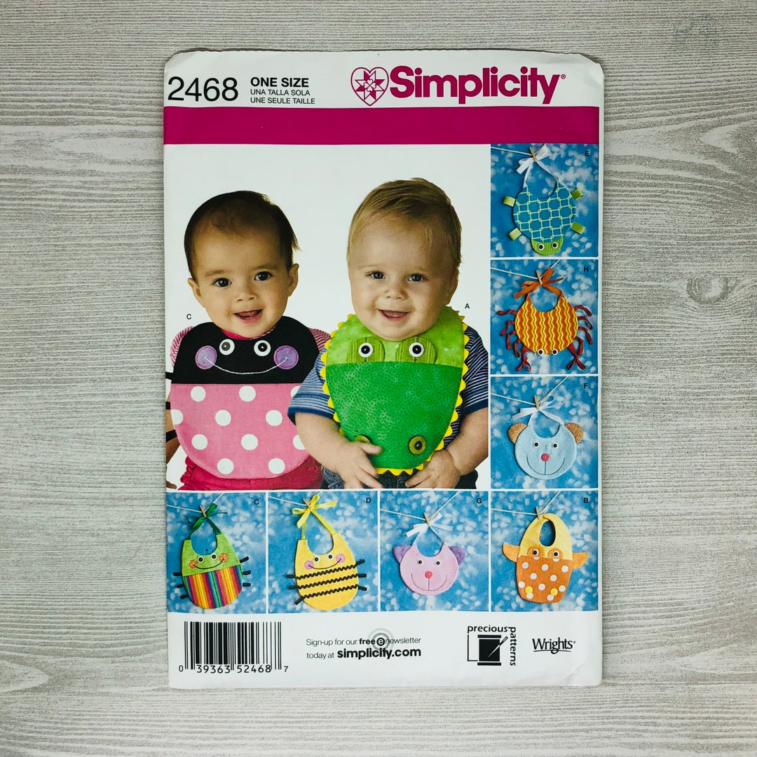 Simplicity 2468 Sewing Pattern for Babies Bibs - Etsy
