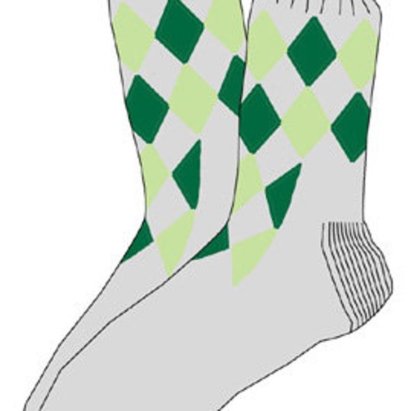 Diamond Sock Pattern - Etsy