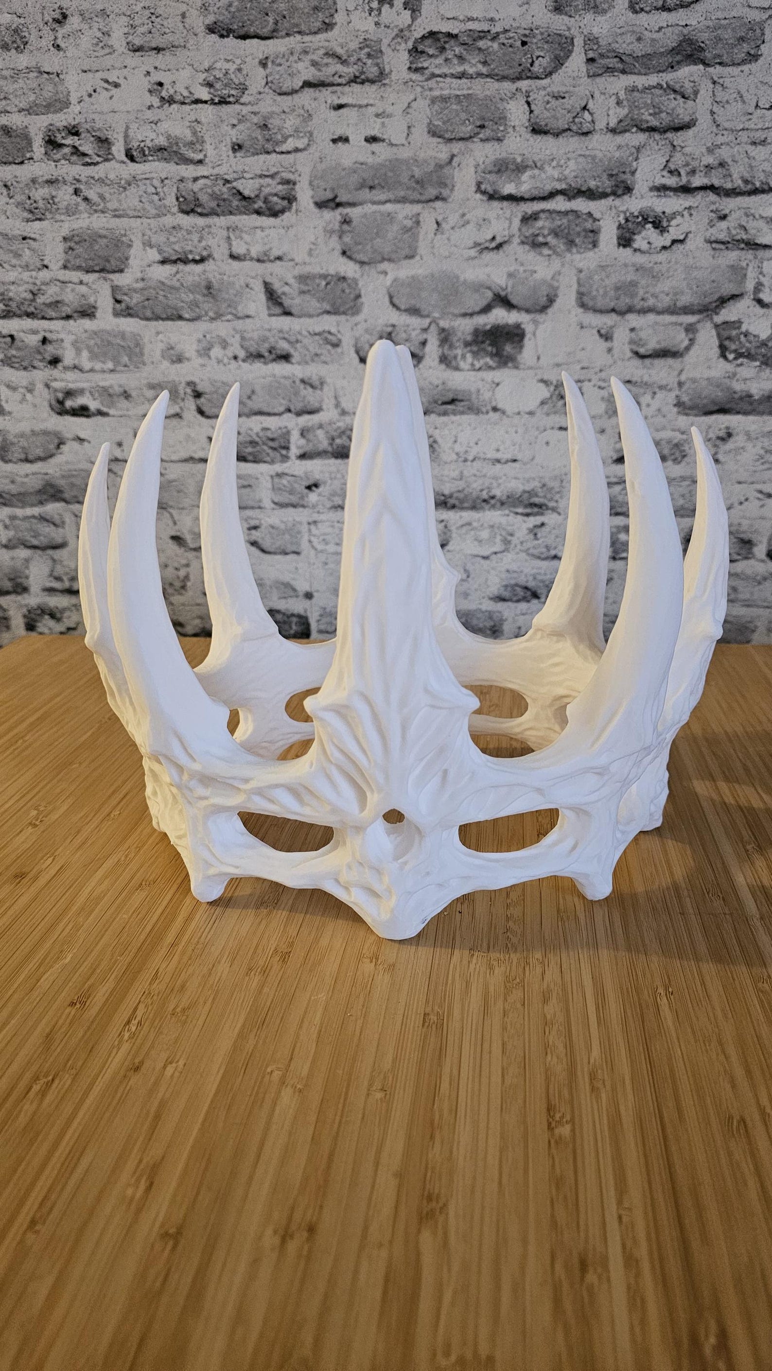 Demonic Bone Crown | Fantasy | LARP & Gothic Headpiece | Dark Lord ...